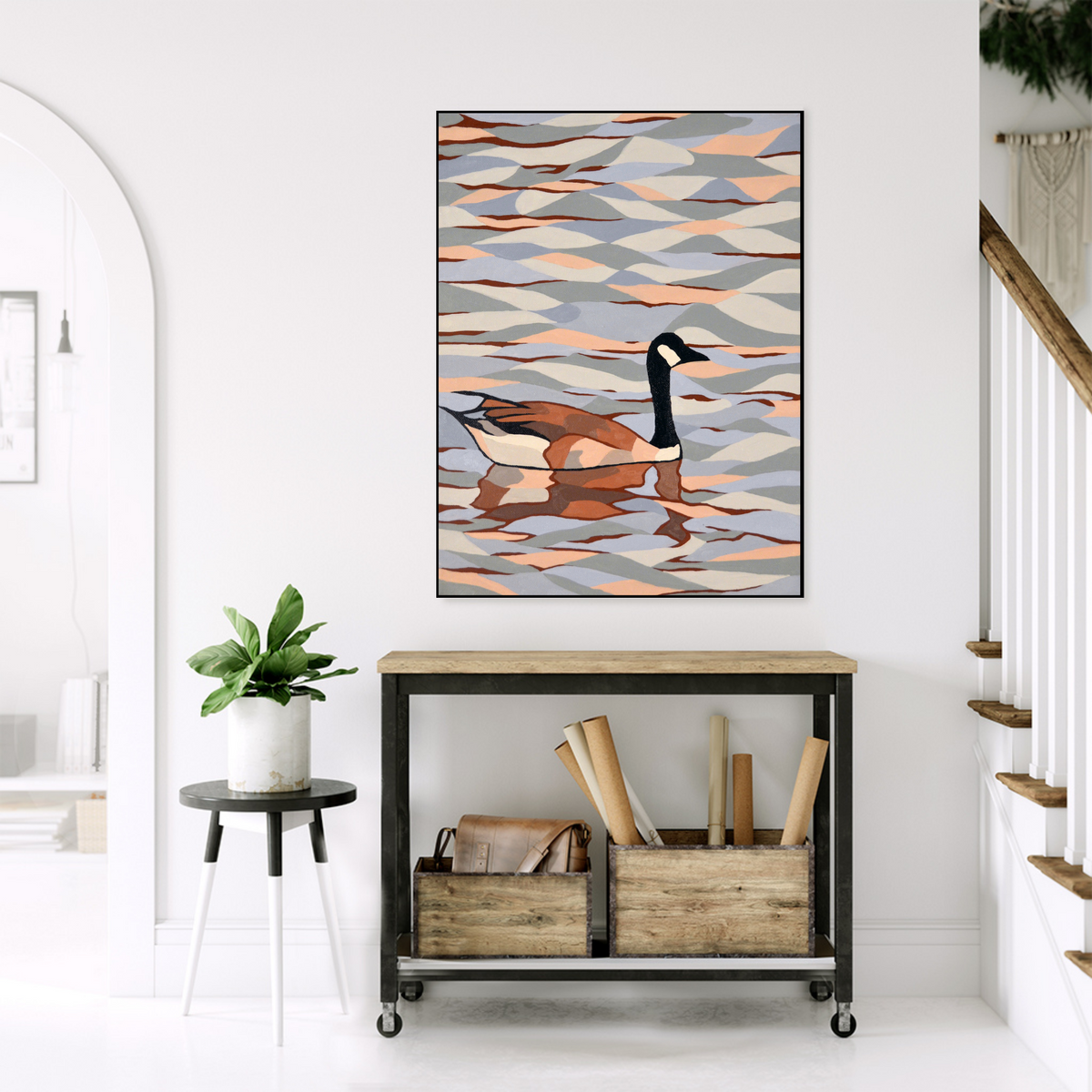 Canadian Goose original canvas art for sale by KW artist Munzy – Paint ...