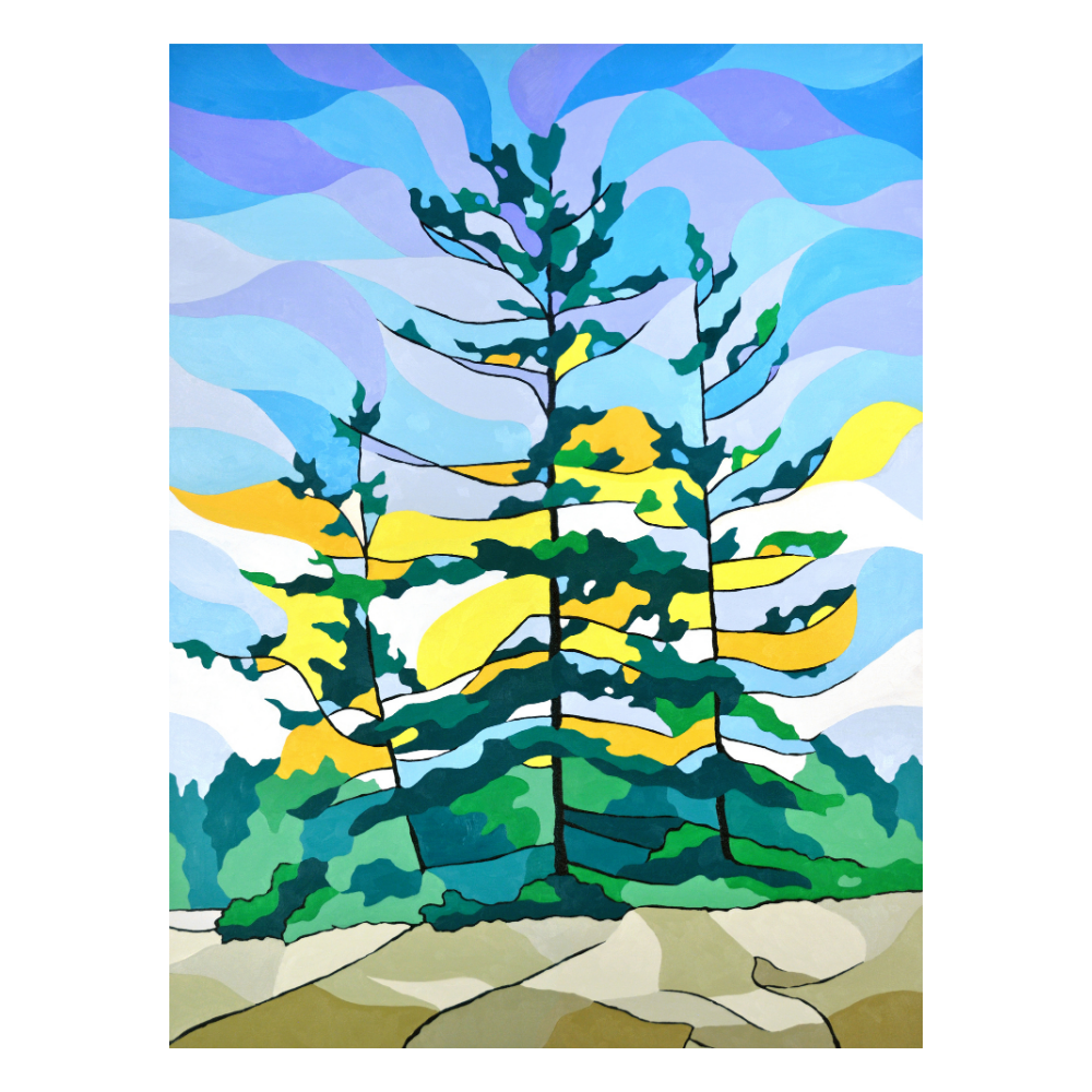 Three Dancing Pines Canadian Canvas Prints For Sale By "Munzy" – Paint ...